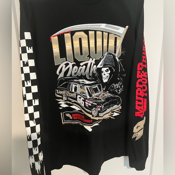 Liquid Death | Shirts | Liquid Death Long Sleeve | Poshmark